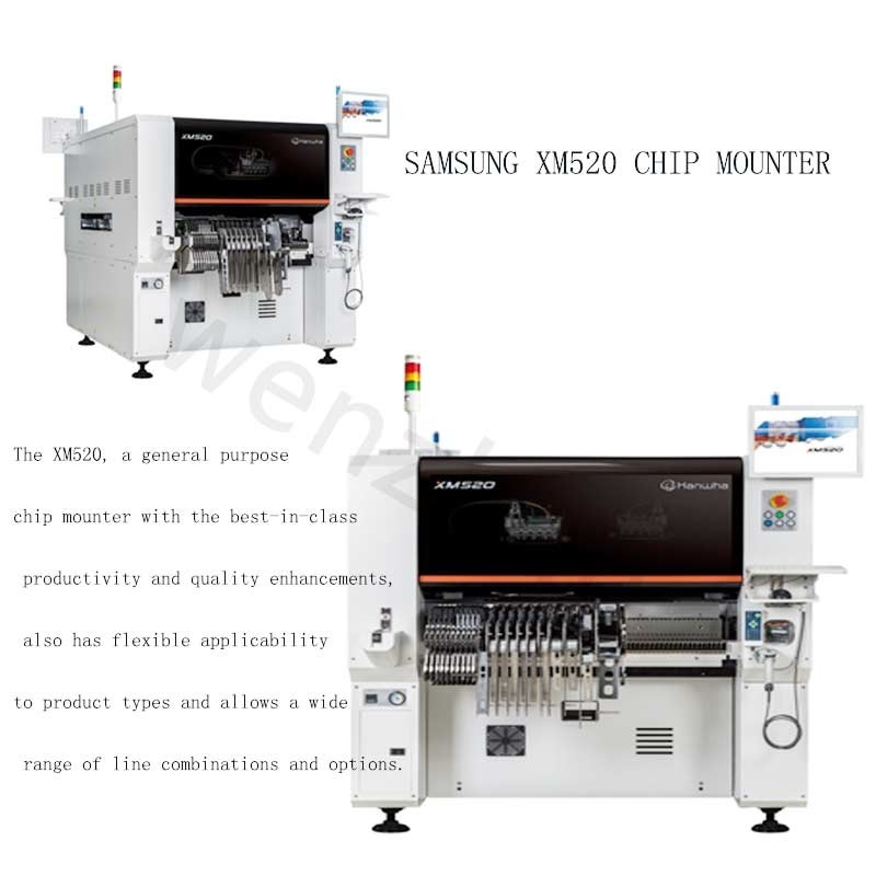 SMT SAMSUNG HANWHA XM520 HS Chip Mounter Machine For SMT PCB Assembly ... SMT SAMSUNG HANWHA XM520 HS Chip Mounter Machine For SMT PCB Assembly ...