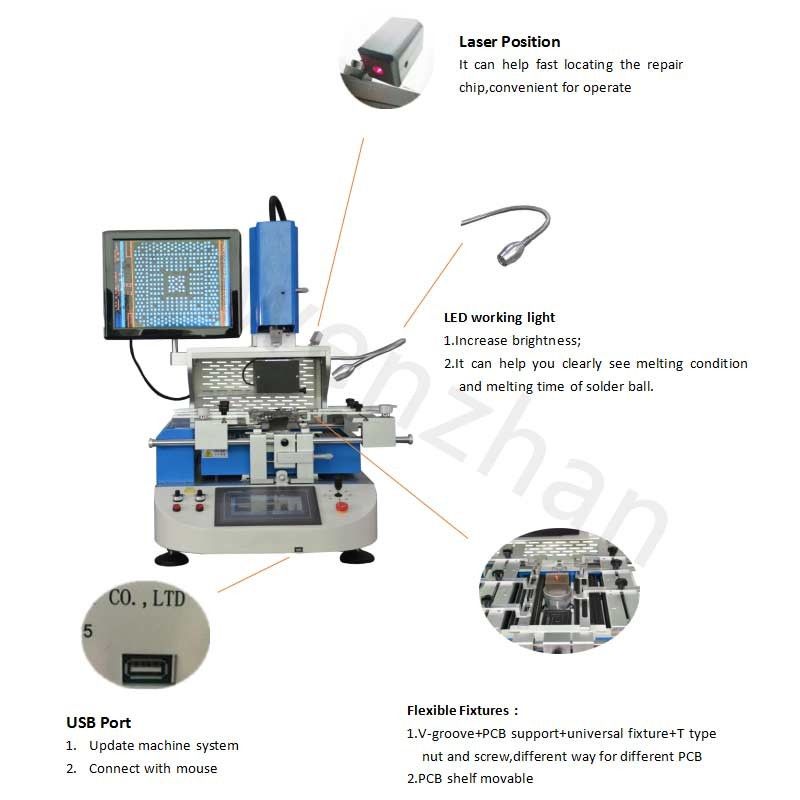 high-precision Smt Pcb Line Machine Smd Bga Rework Station