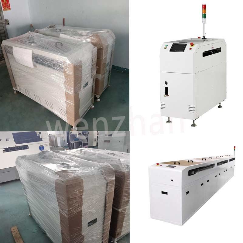 Automatic SMT Assembly Line PCB Shuttle Conveyor Round Belt / Flat Belt