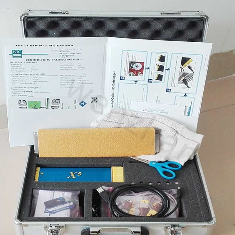 SMT 9 Channels Temperature Profiler KIC X5 Thermal Profiler For Reflow Oven