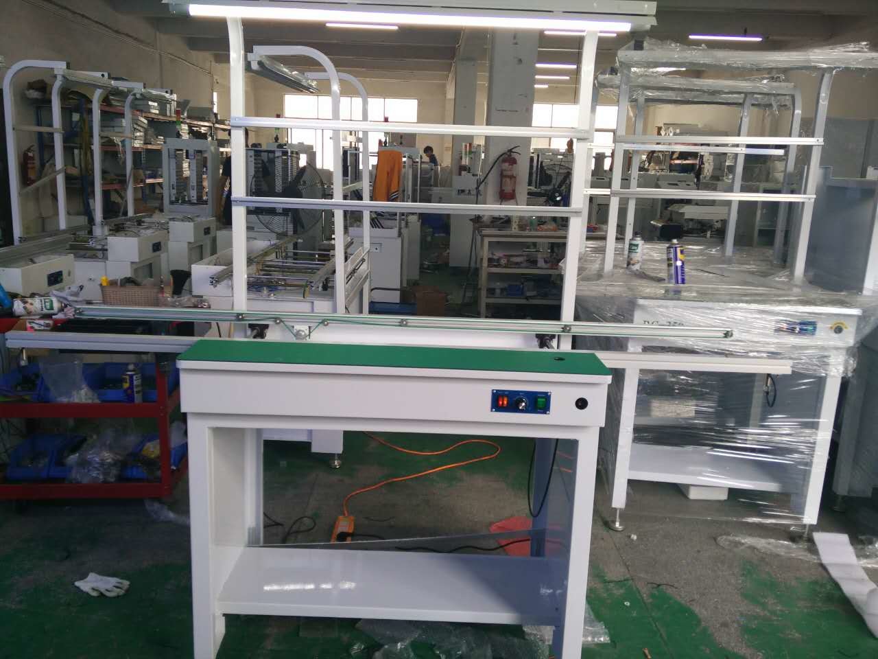 SMT Speed Adjustable PCB Inspection Conveyor PLC Control System